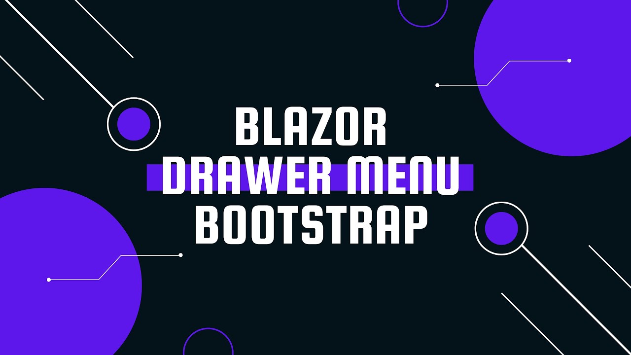 Blazor Drawer Menu Bootstrap - Mobile Screen - YouTube