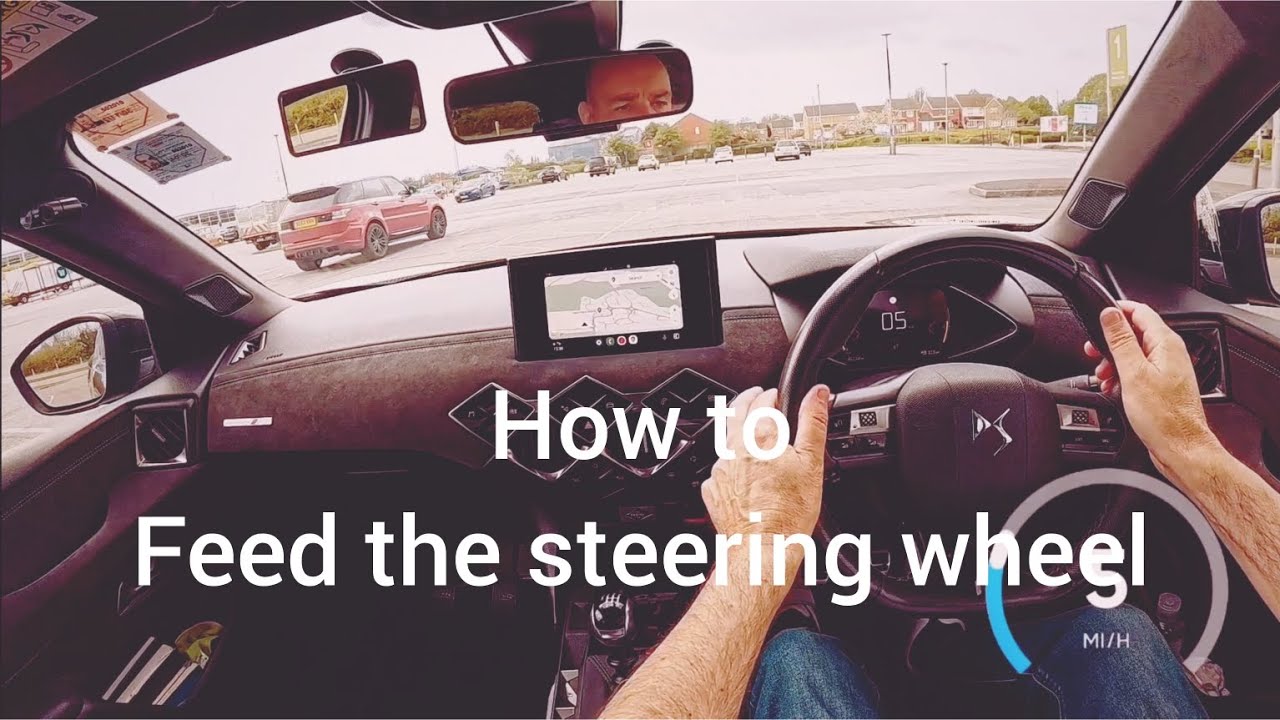 How to steer a car by feeding the wheel. - YouTube