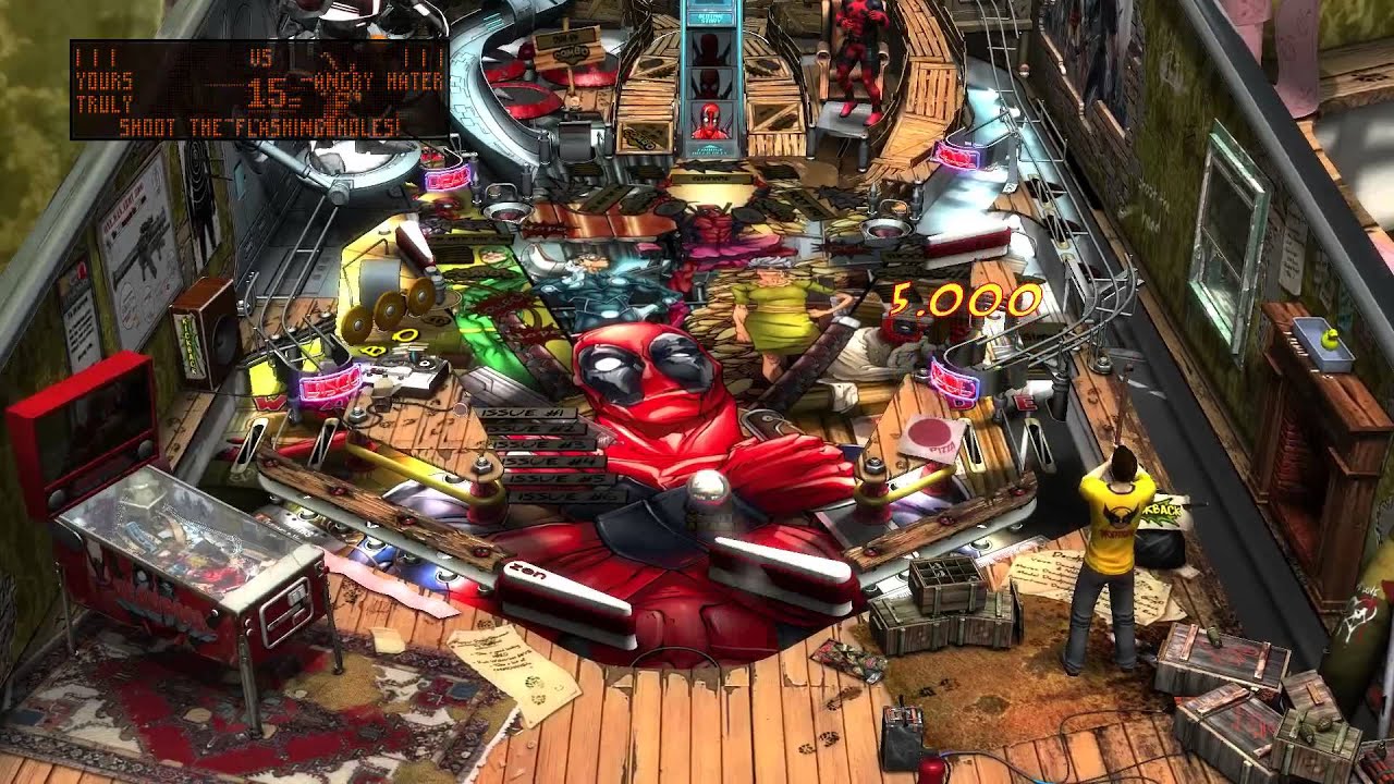 Gameplay on Deadpool table from Zen Pinball 2 / Pinball FX 2 - YouTube