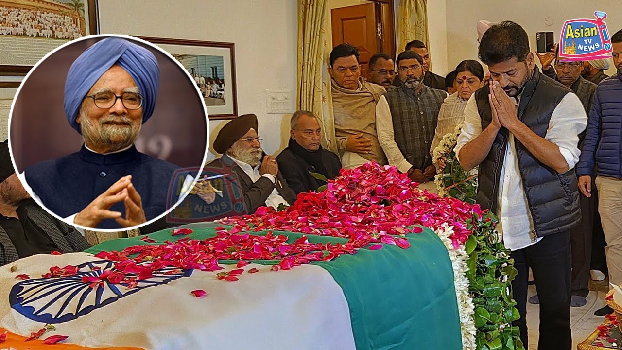 Telangana CM Revanth Reddy pays tribute to Former PM Manmohan Singh ...