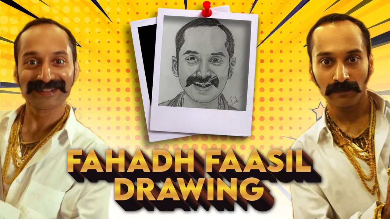 AAVESHAM - Fahadh Faasil ️‍🔥 Pencil Drawing - YouTube