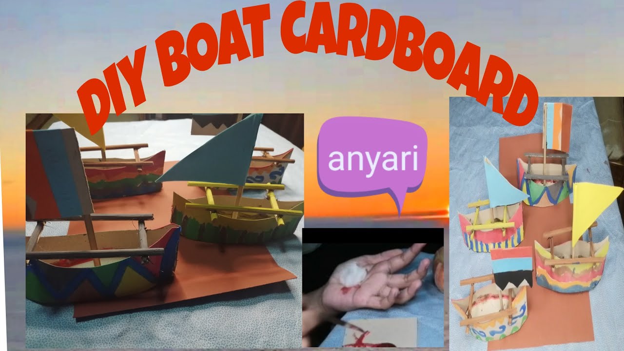 Paano Gumawa ng Bangka Diy Gamt ang cardboard/How to make a Diy boat ...