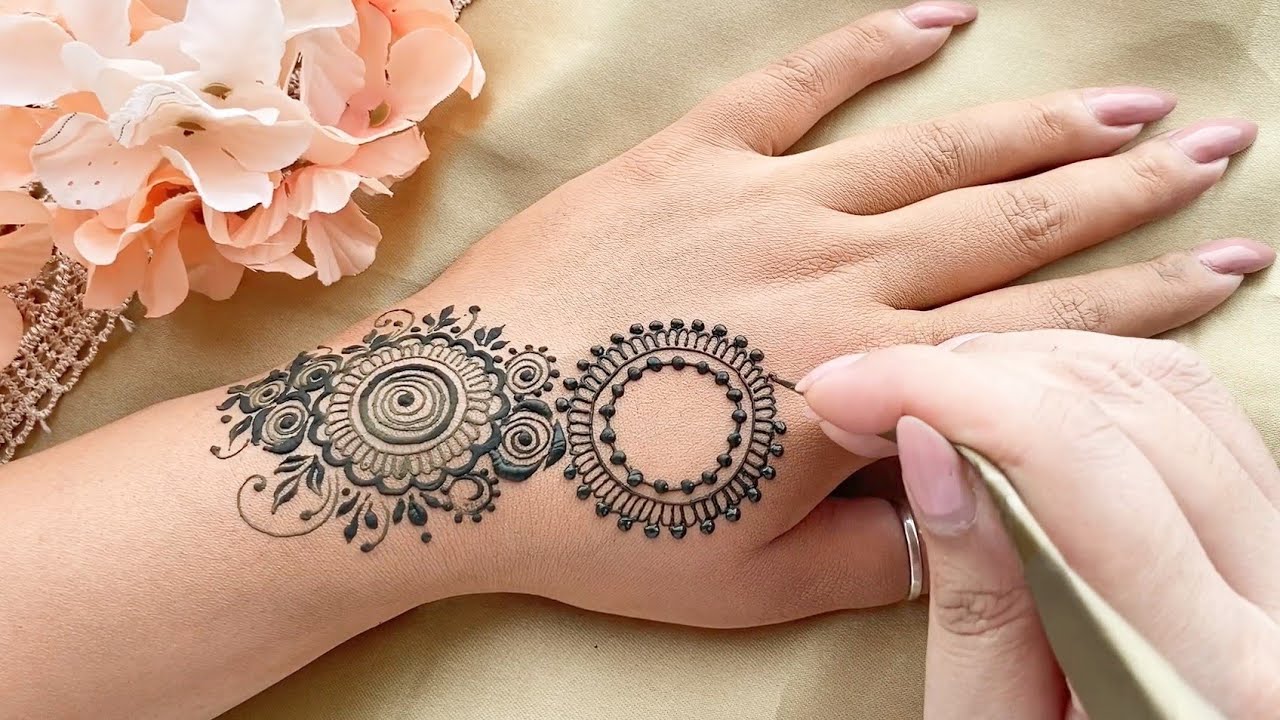 EASY Mehendi Back Designs for Beginners! (2024) - YouTube