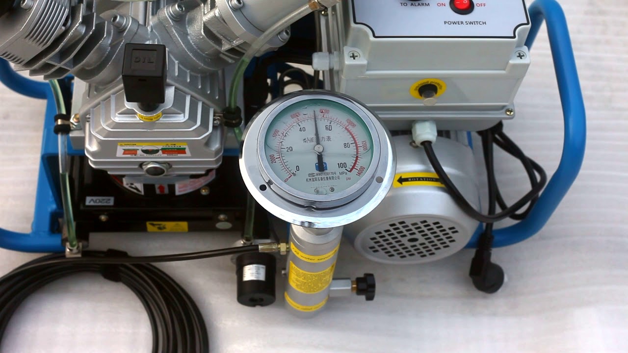Carette compressor pressure testing 14400PSI - YouTube