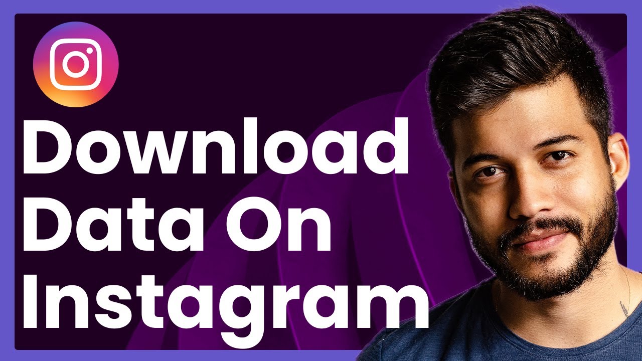 How To Download Data On Instagram (easy tutorial) - YouTube