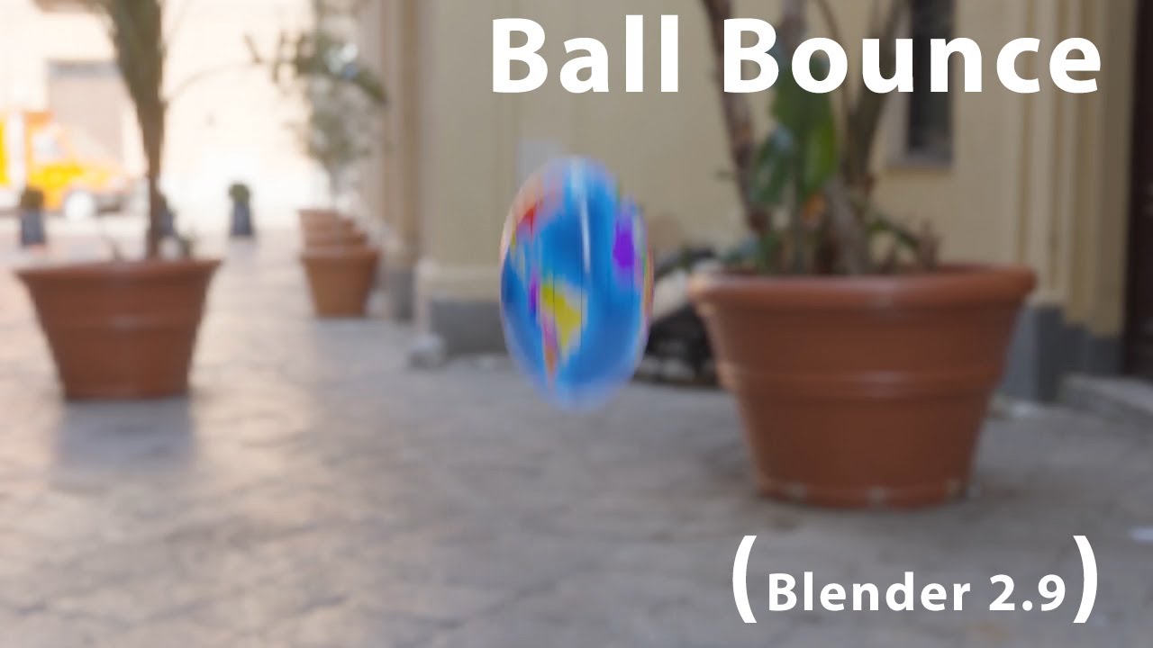 Blender 2.9 - Ball Bounce on the spot - YouTube
