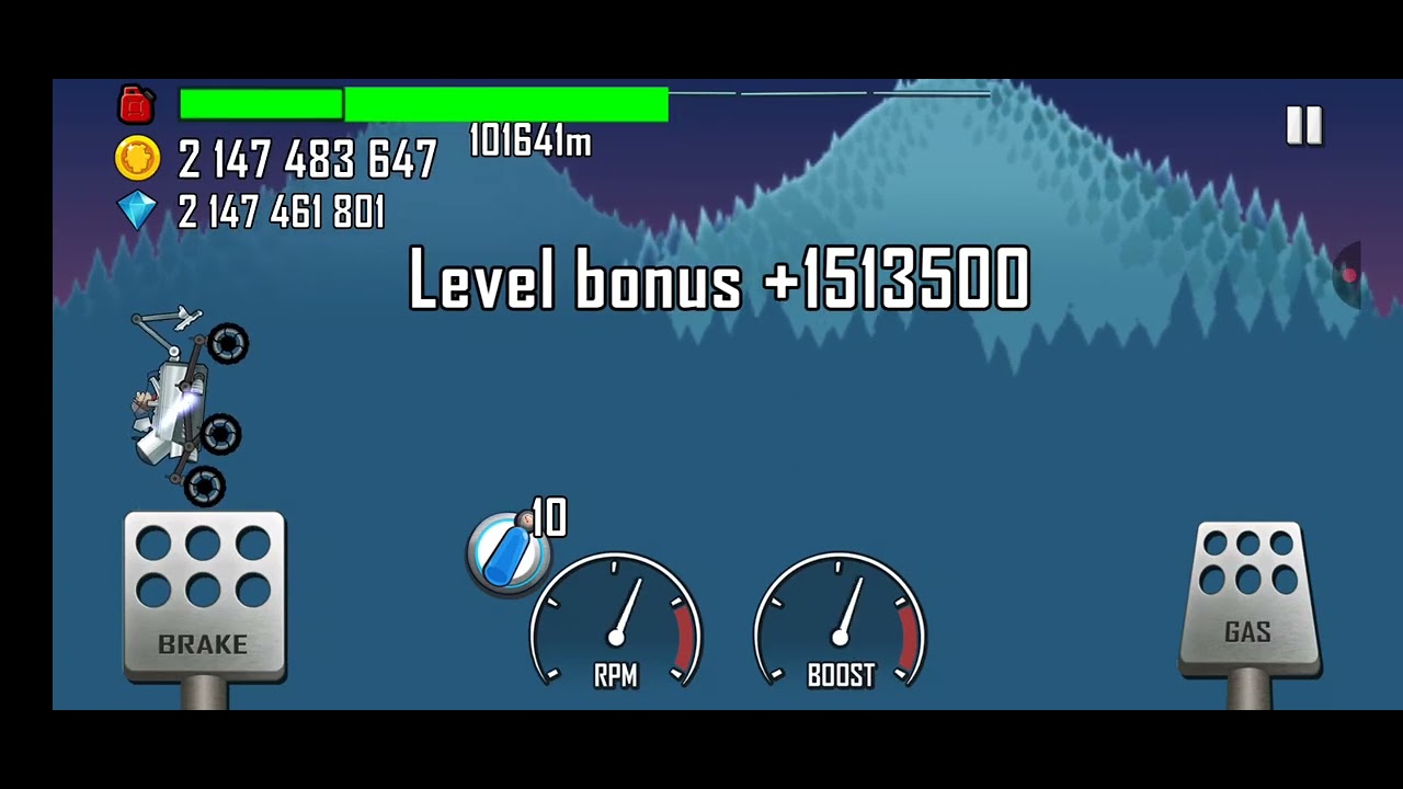 Hill Climb Racing Atito Moonlander and Northpole 104408 m ( Current ...