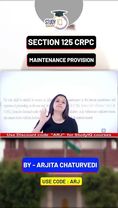 Maintenance Provisions under Section 125 CrPC | Legal Provisions - YouTube