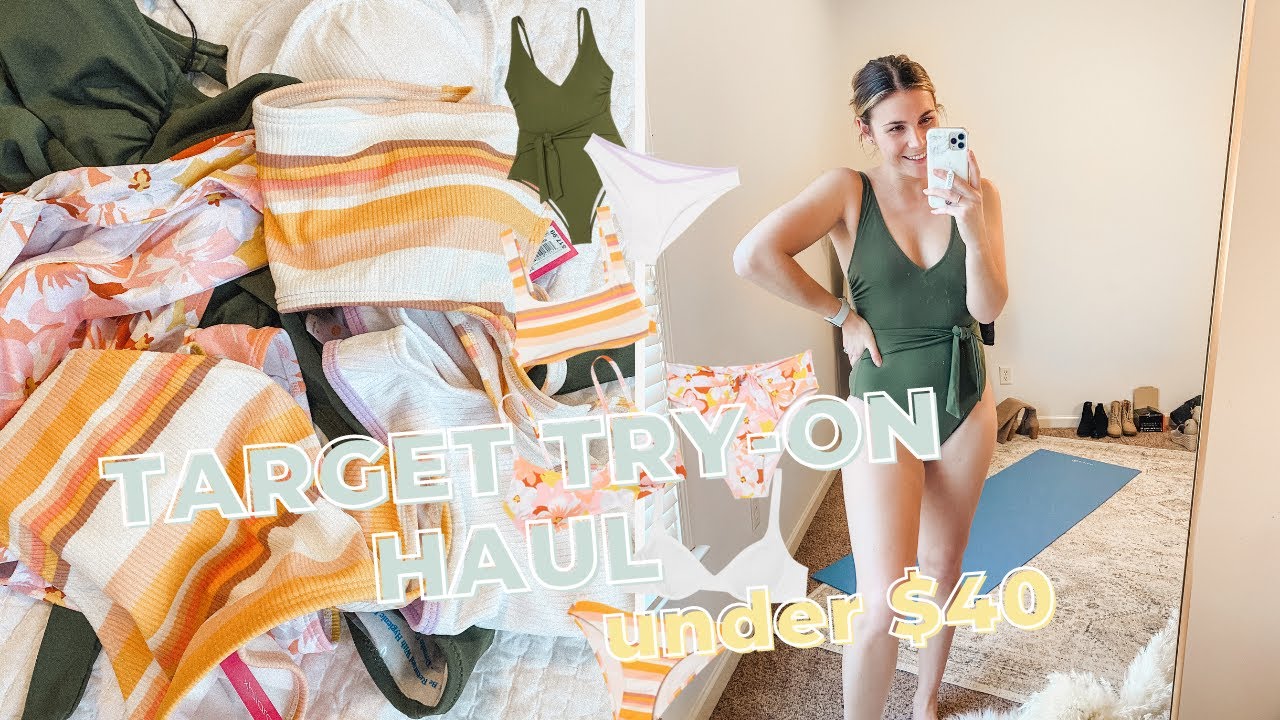 Target mini swimsuit haul - YouTube
