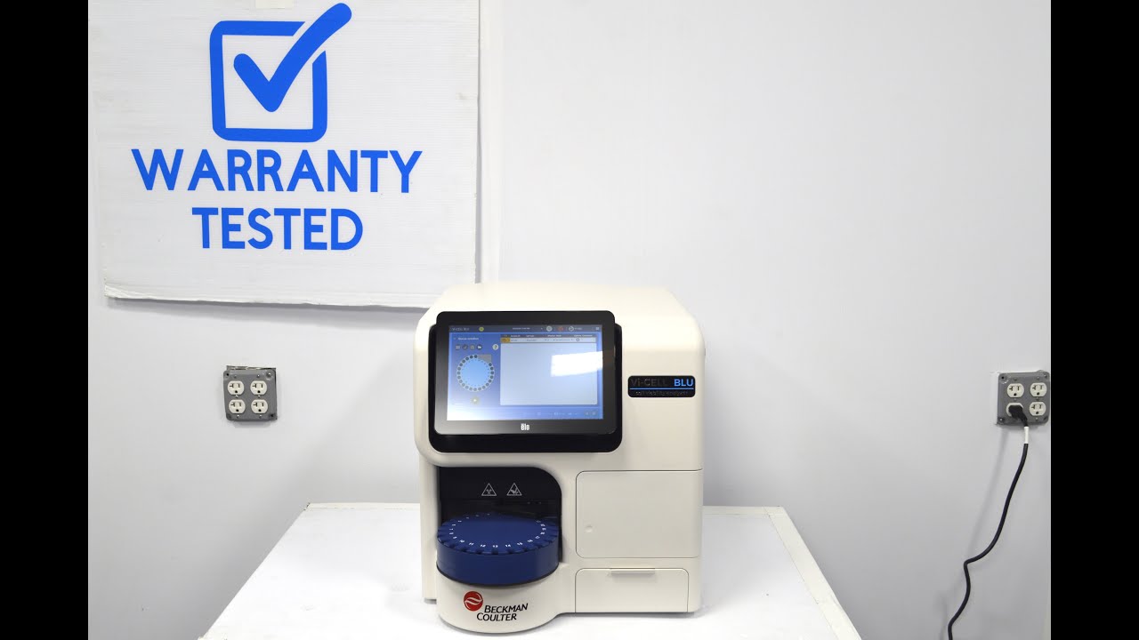 Beckman Vi Cell Blu Cell Viability Analyzer [BOSTONIND] - 54578 - YouTube