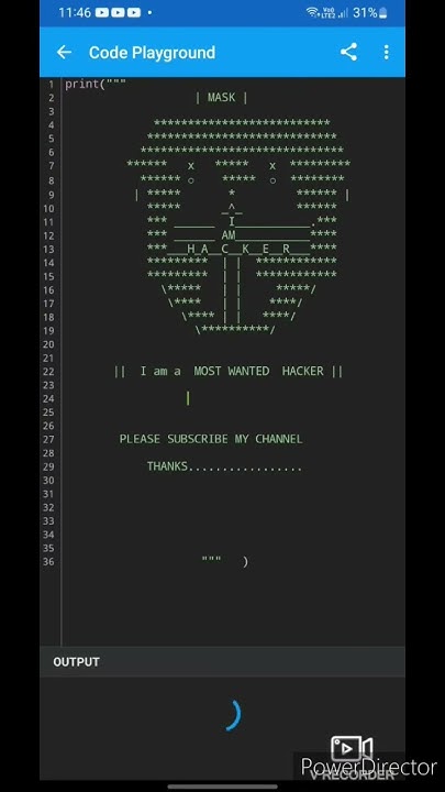 python fun hacker mask 😷 #coding #programming #python #viral #shorts #viralshorts - YouTube