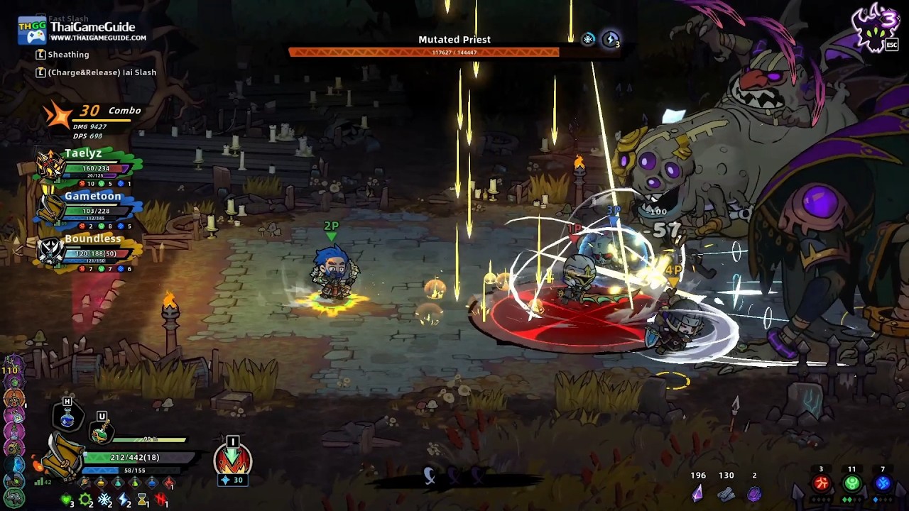 New Weapon: Katana! Nightmare Depth 3 Full Gameplay (4-Player Online Co-op) | Lost Castle 2 ...