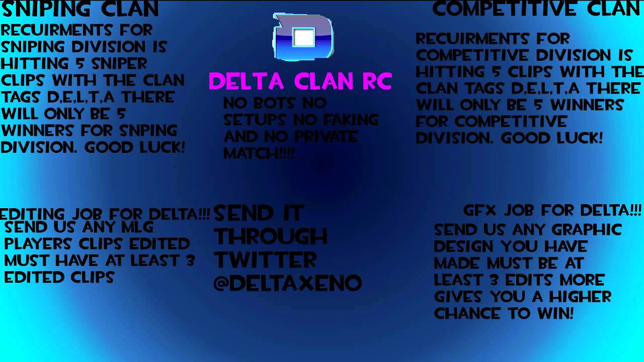 Delta Clan Offical Recruitment Challenge - YouTube