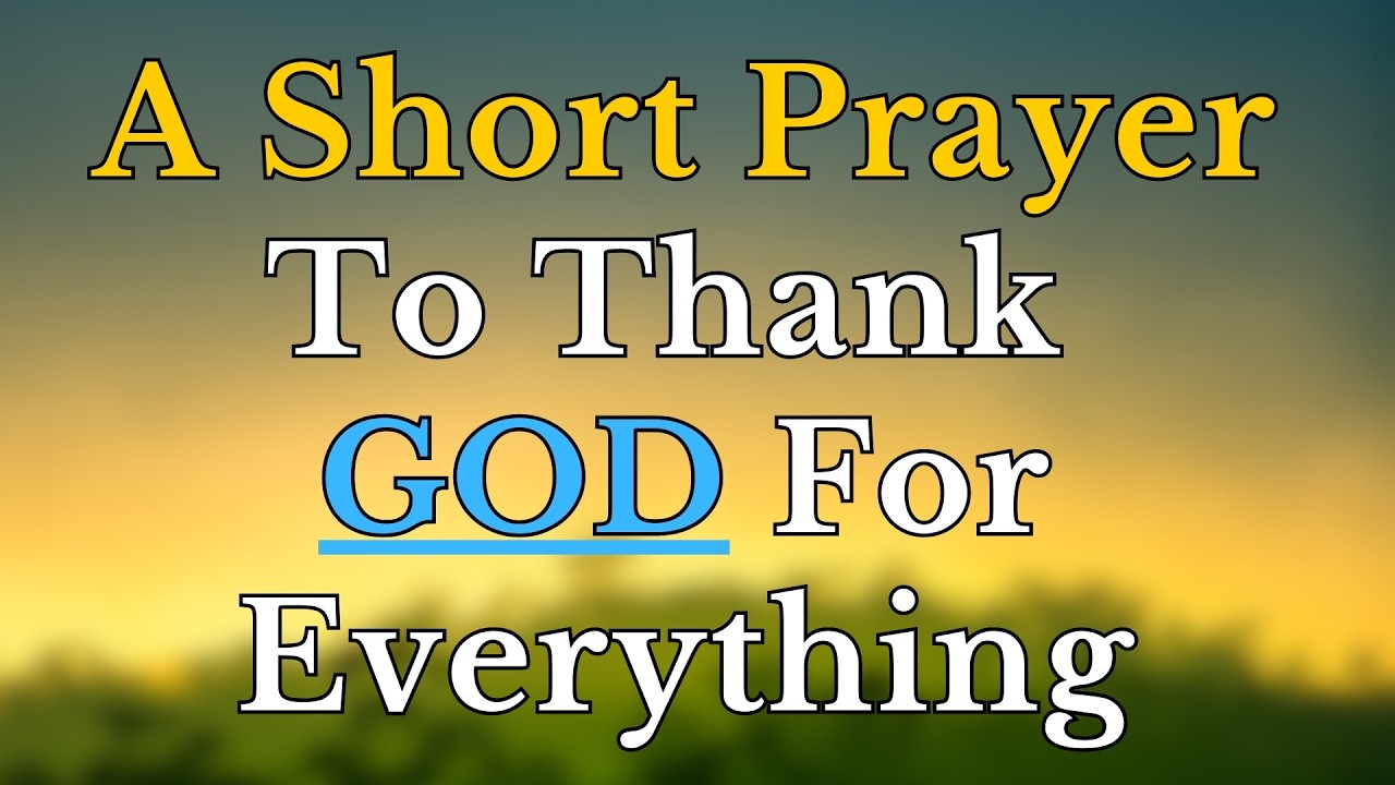 Short Prayer | A Prayer Of Hope And Trust In God | A SIMPLE PRAYER FOR ...