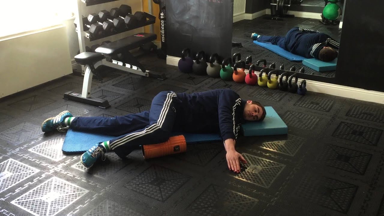 Swan stretch for upper back - YouTube