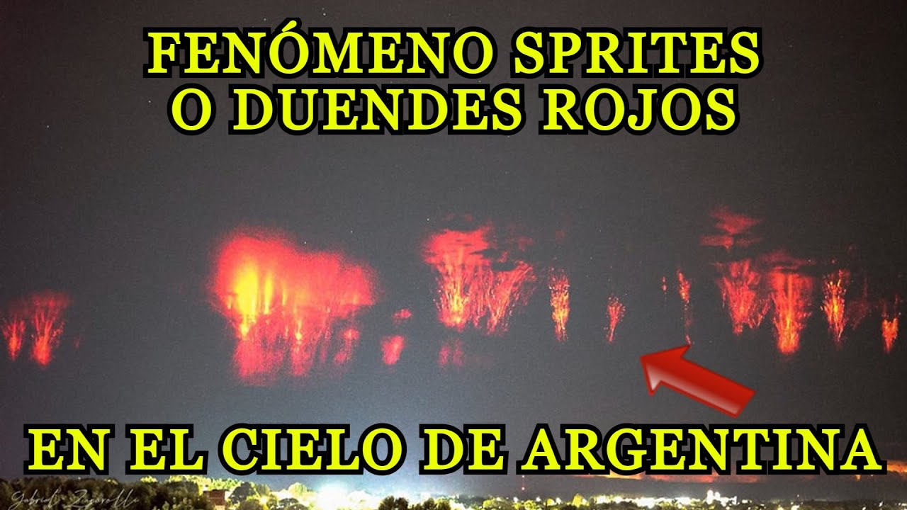 Captan FenÓmeno Srites O Duendes Rojos En El Cielo De Buenos Aires