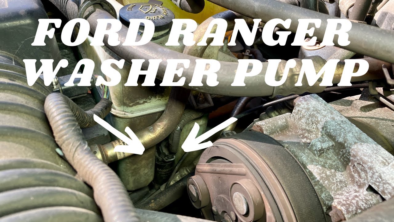 Windshield Washer Pump Replacement/Ford Ranger - YouTube