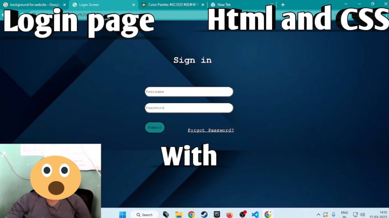 Login Page with Html and CSS || Code with Rushikesh - YouTube
