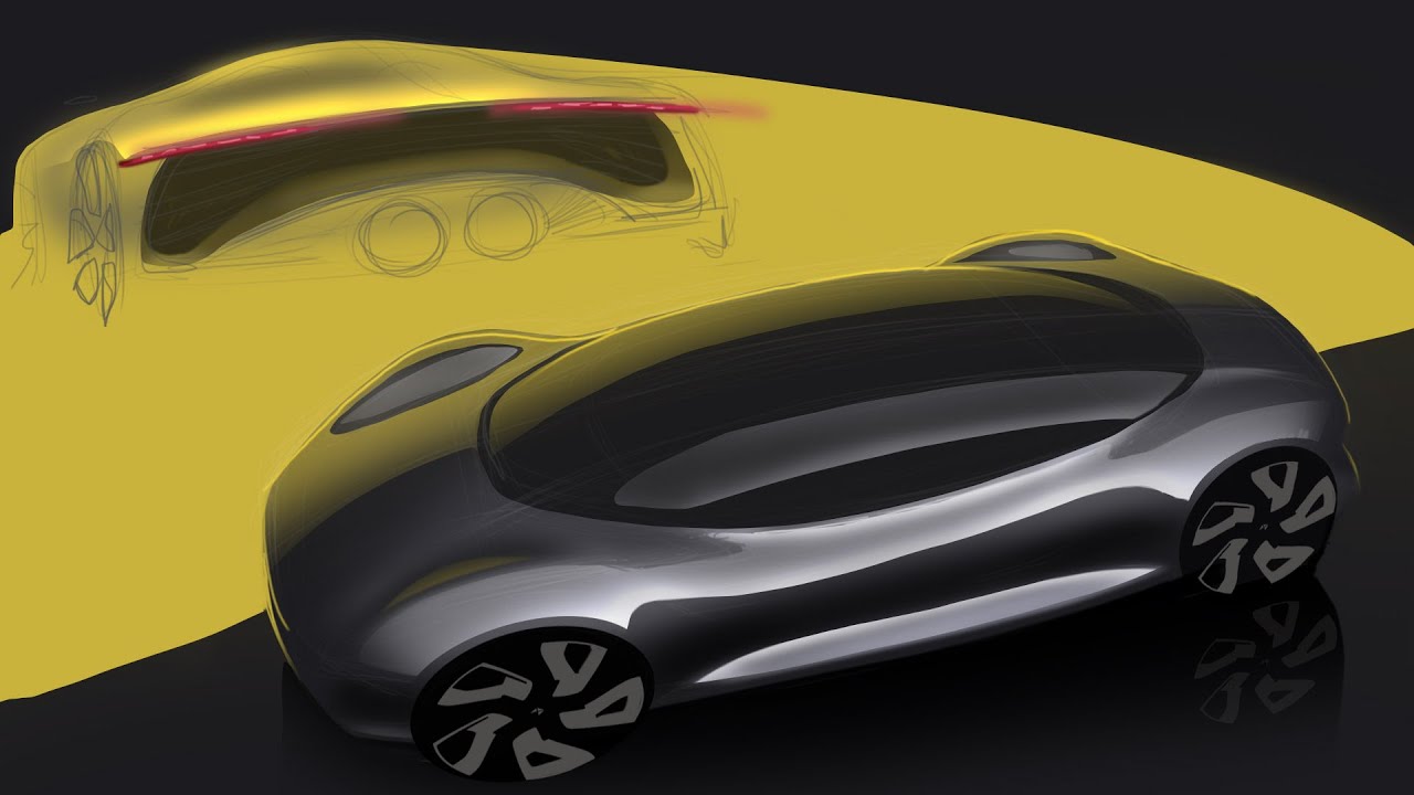 Car design rendering in 20 minutes - YouTube