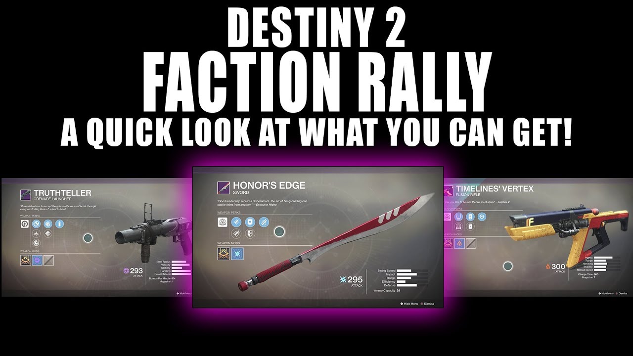 Destiny 2 | Faction Rally | The Second One (Week 10) - YouTube