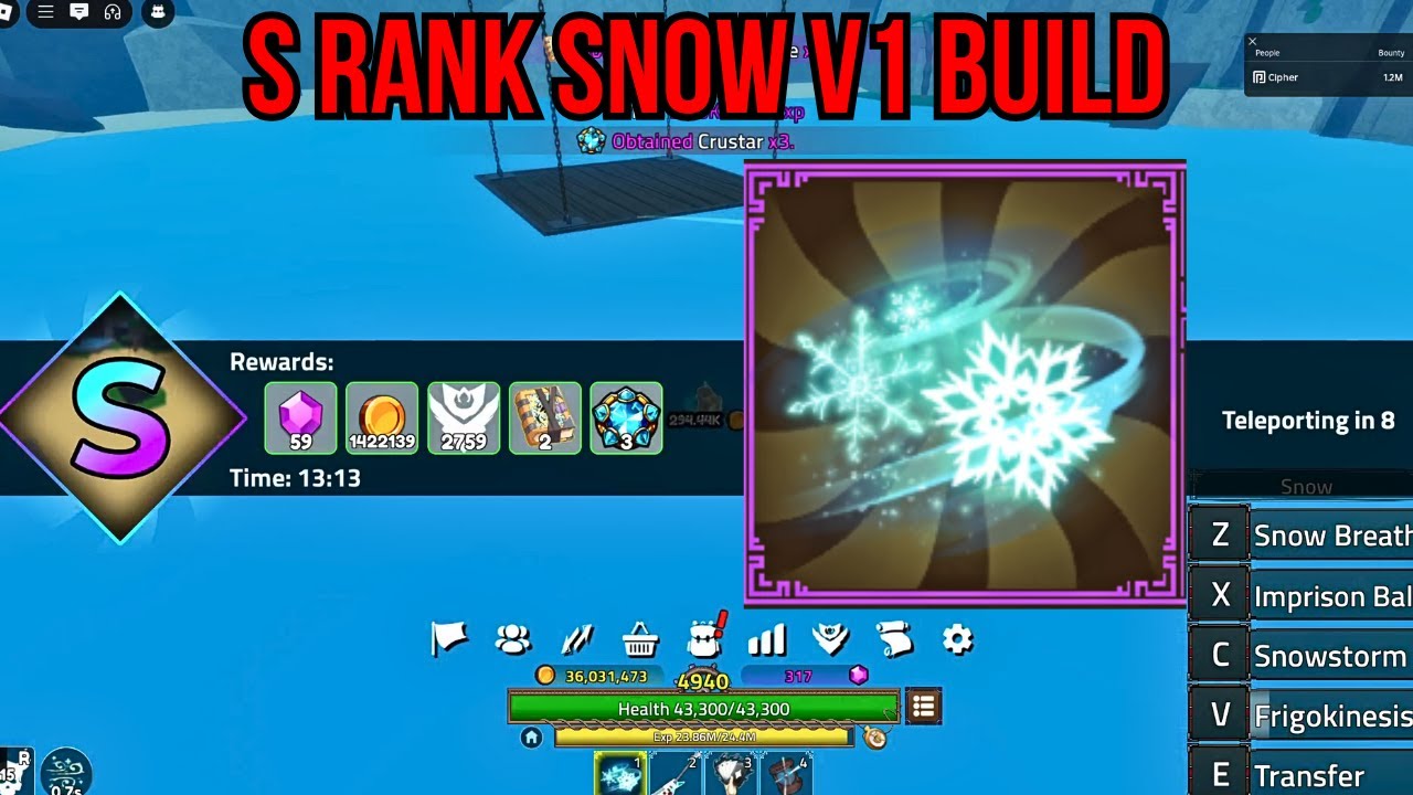Snow V1 Build For Hard Dungeons! | King Legacy - YouTube
