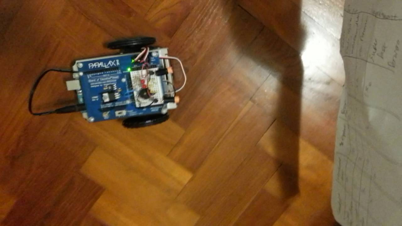 Parallax Boe Shield Bot With Arduino Uno R3 Chap 8 Followingshieldbot 27716 Youtube