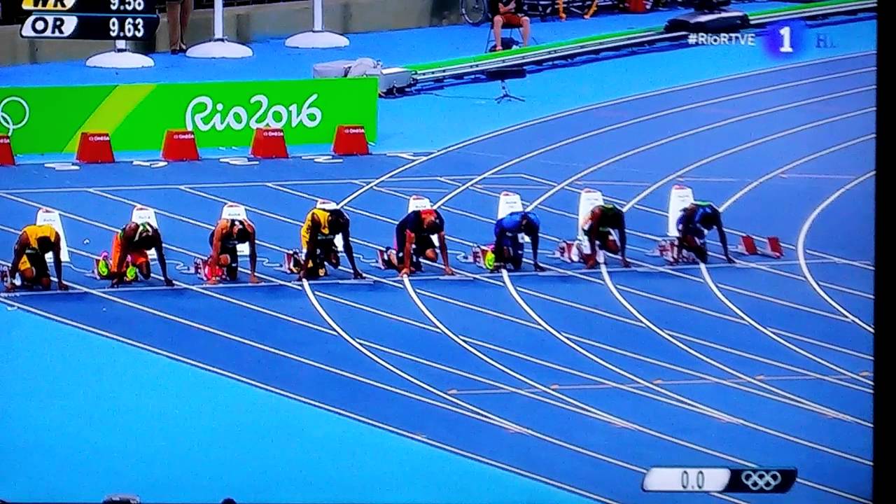 Final 100m lisos Rio 2016 Olimpiadas Usaint Bolt - YouTube