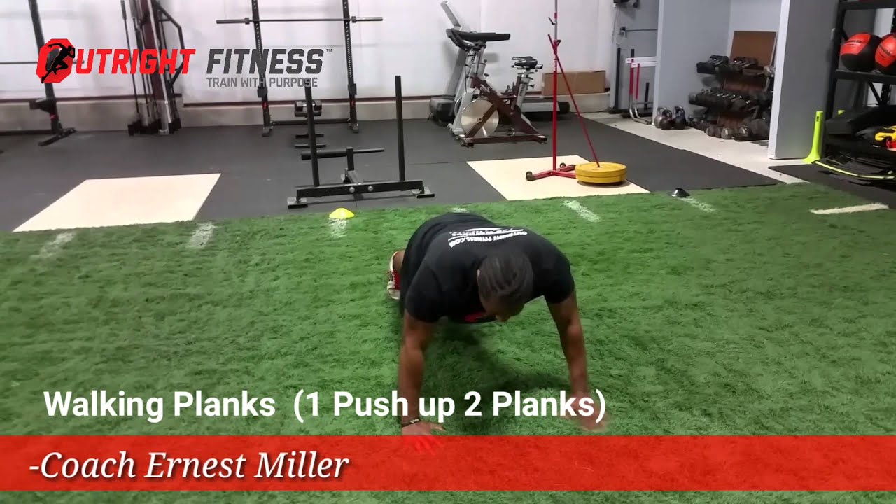 Walking Planks 1 Push up 2 Planks - YouTube