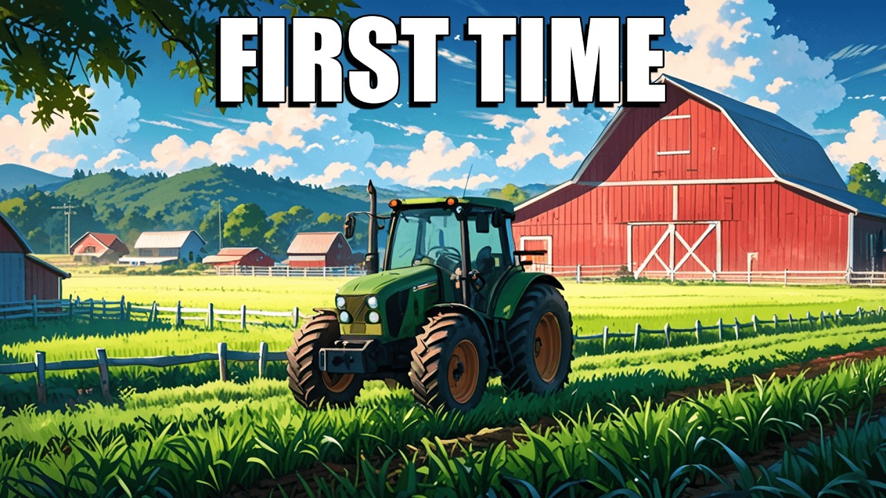 first time playing Farming Simulator - YouTube