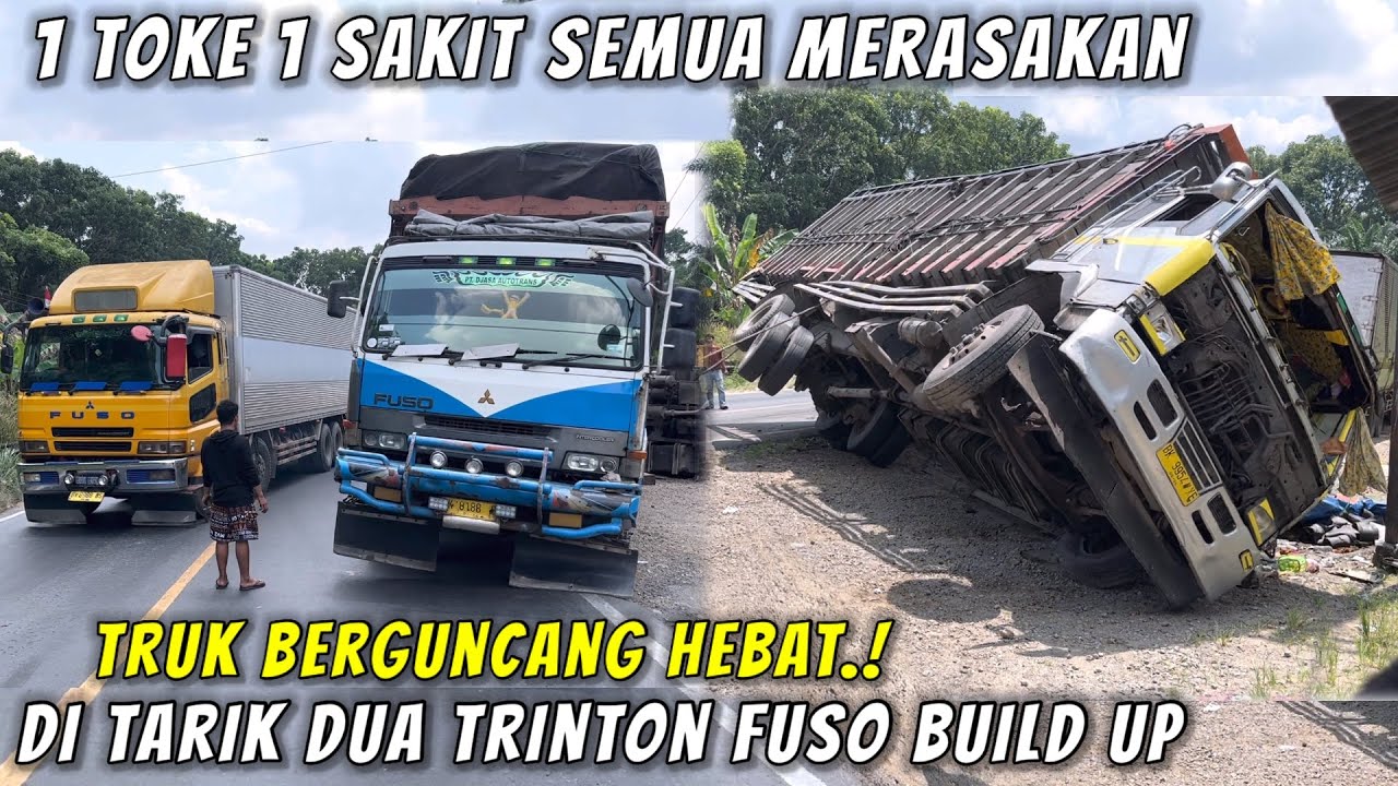 Truk Berguncang Hebat Saat Di Evakuasi Dua Trinton Truk Fuso Build Up ...