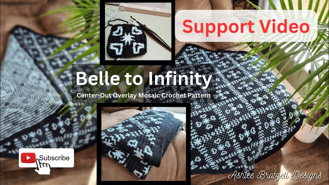Belle to Infinity; Center-Out Overlay Mosaic Crochet Pattern using ...
