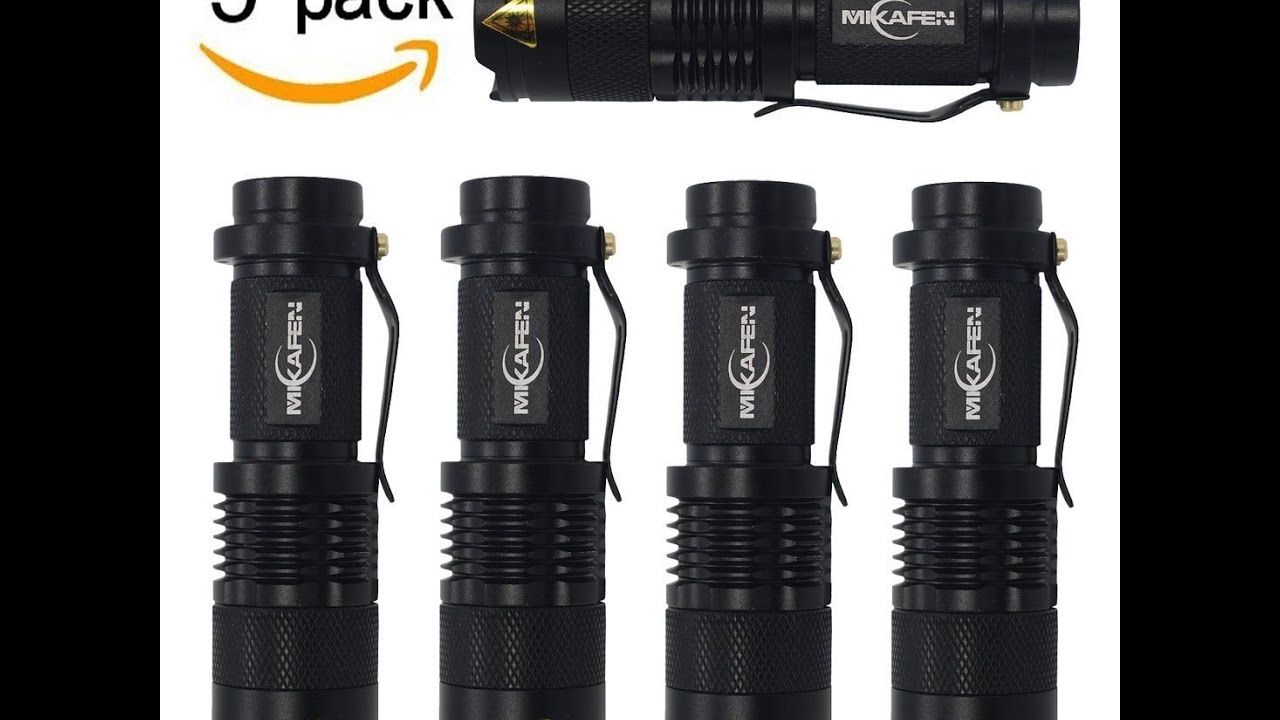 [Amazon] Mikafen Mini Cree Q5 LED Flashlight Torch 7w 350lm Adjustable ...