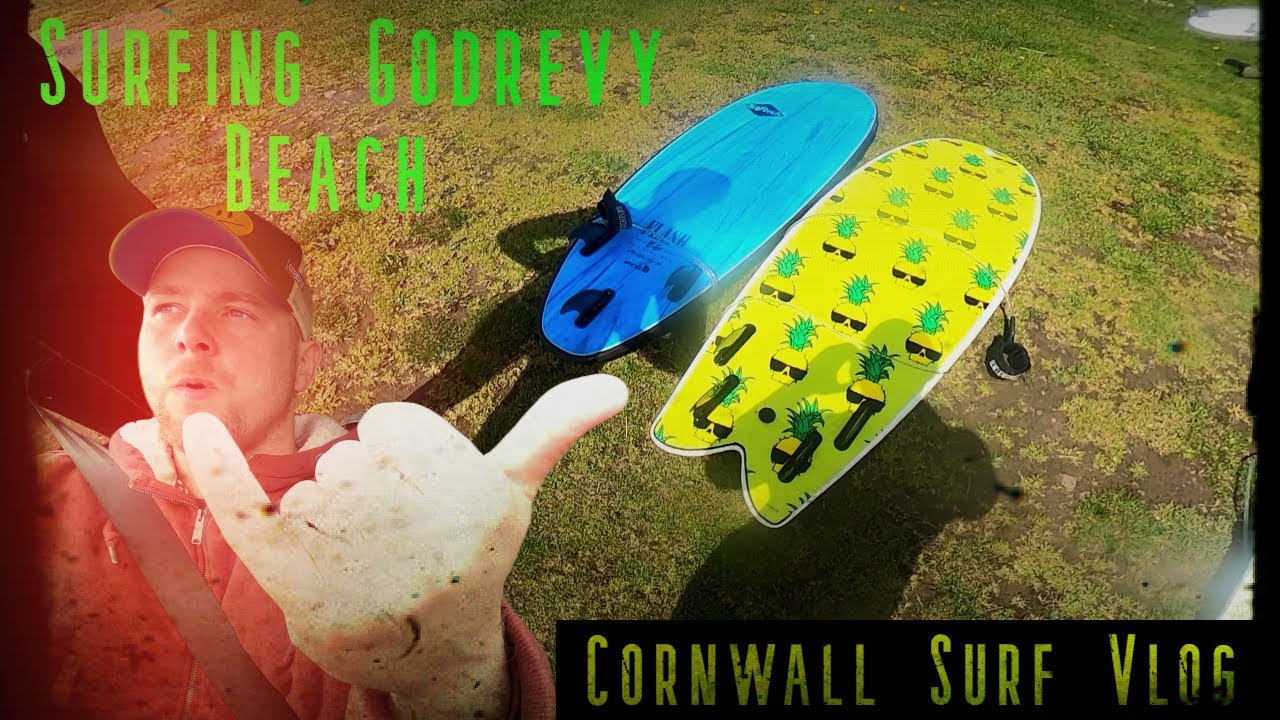 SURFING GODREVY | FEELS LIKE SUMMER | SMALL DUMPY WAVES | VLOG | WAVE ...