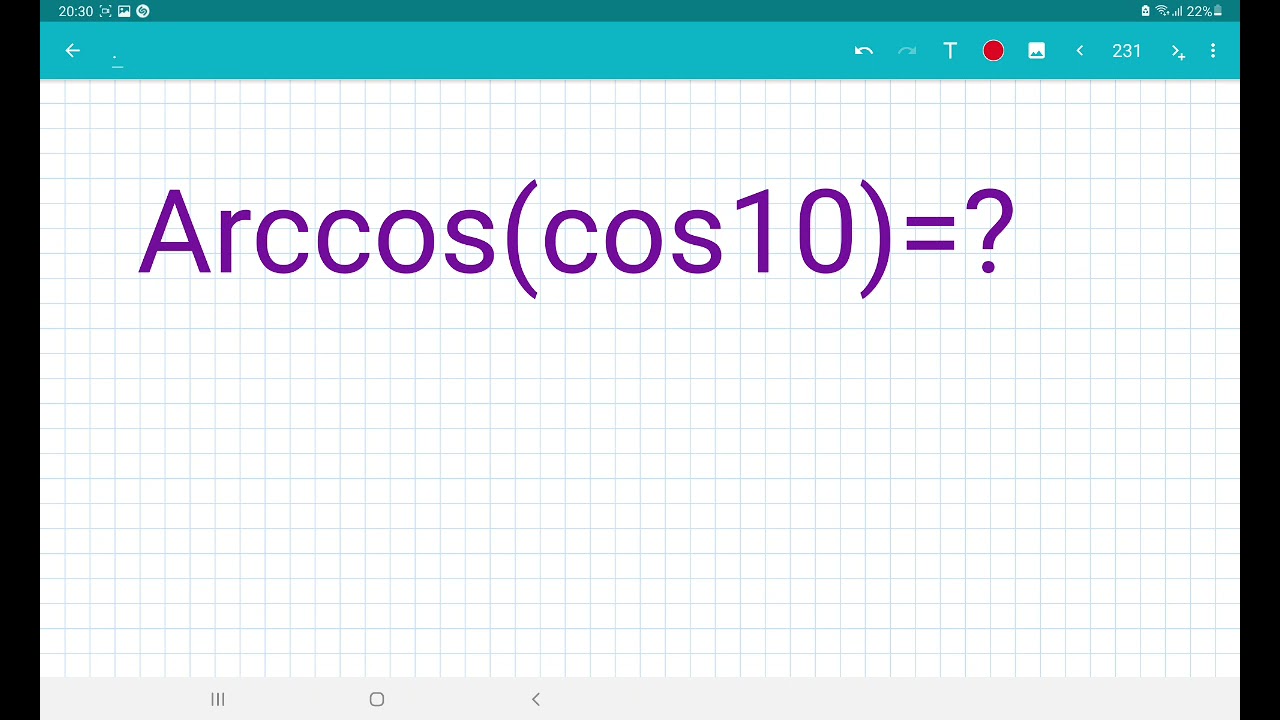 Arccos cos10 V Arcsin sin10 YouTube Arccos cos10 V Arcsin sin10 YouTube