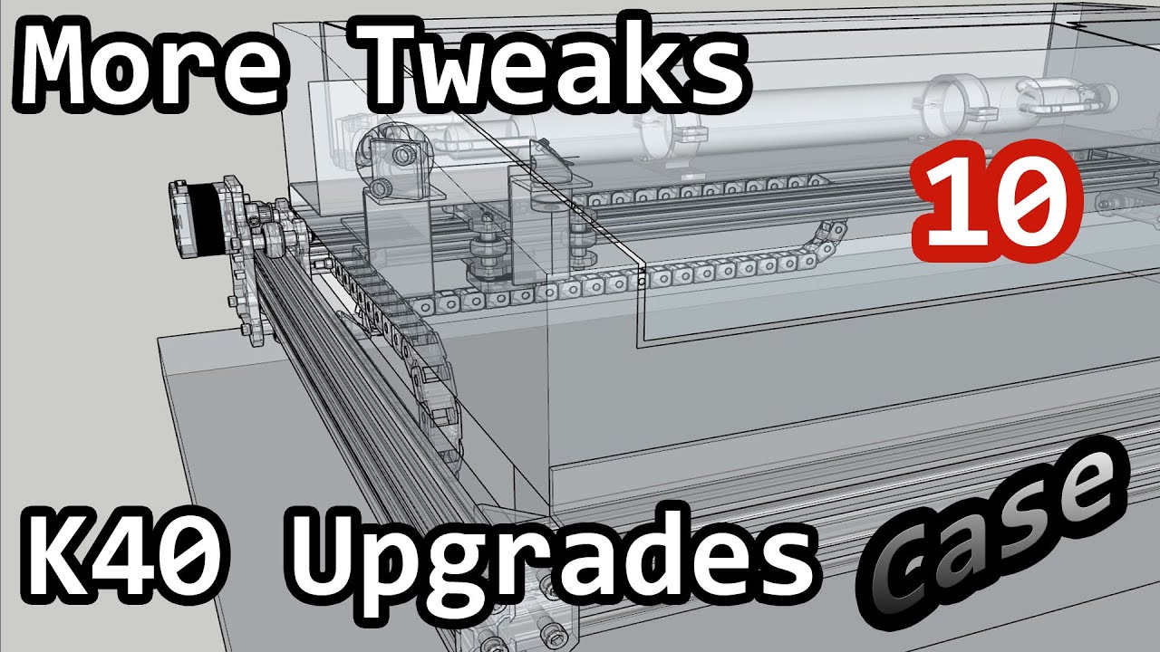 K40 Laser Engraver 10 - More Tweaks - To Cut Amiga Panels - YouTube