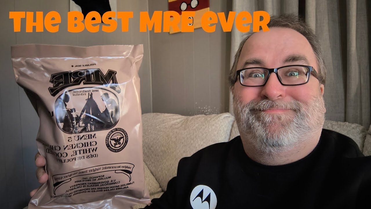 American MRE Menu 5 Chicken Chunk White Chicken - YouTube