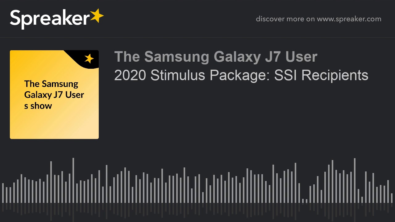 2020 Stimulus Package: SSI Recipients (made with Spreaker) - YouTube