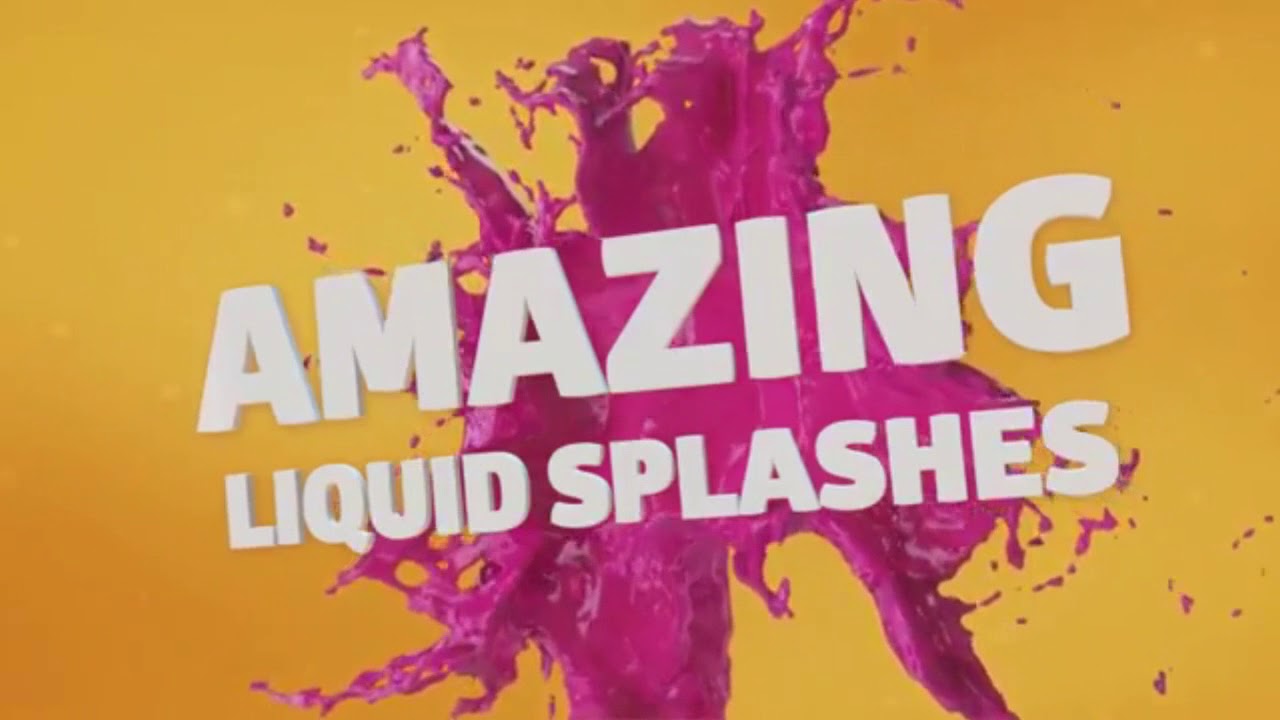 After Effects Template - Liquid Splash Titles - YouTube