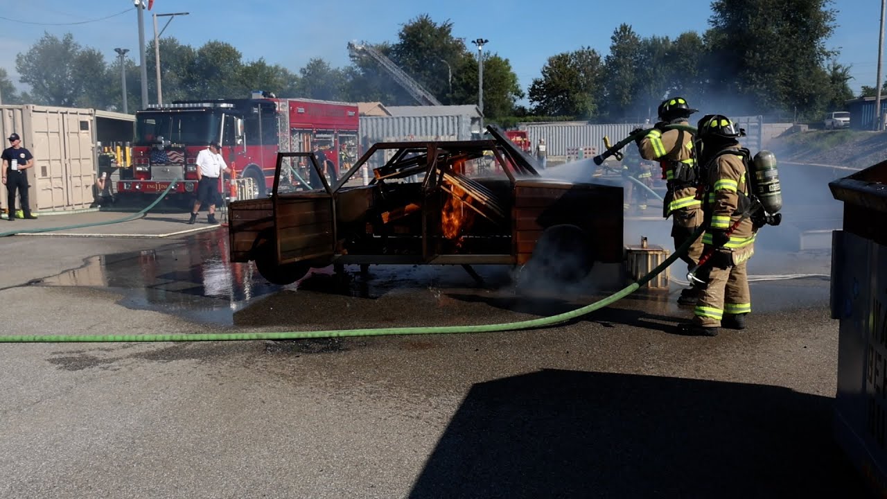 Car fire demo at MAAC Foundation First Responder Appreciation ...