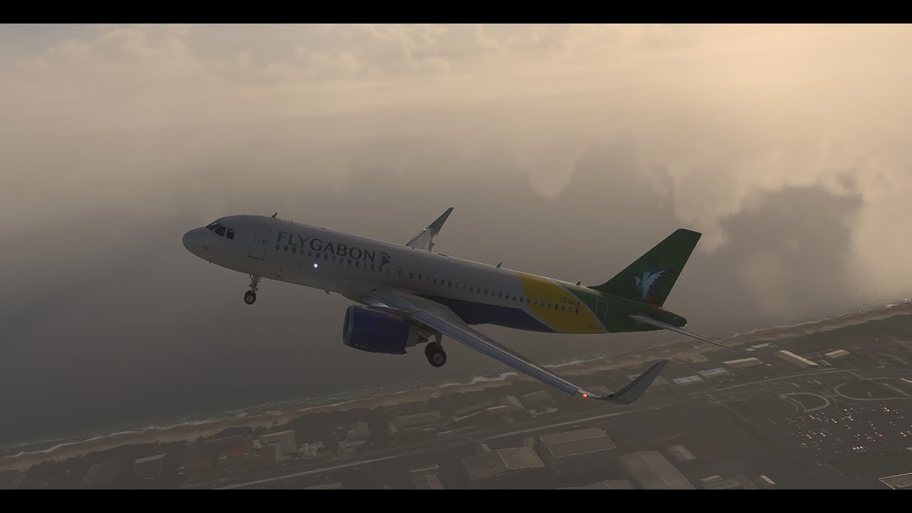 MSFS 2020 FLYGABON A320-NEO LIBREVILLE (FOOL) to LAGOS (DNMM) - YouTube
