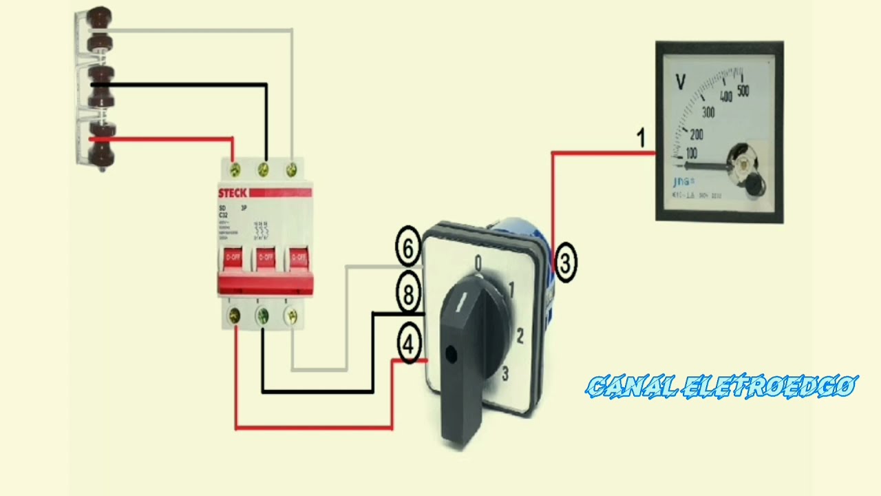 Simbologia Chave Seletora 3 Posições - RETOEDU