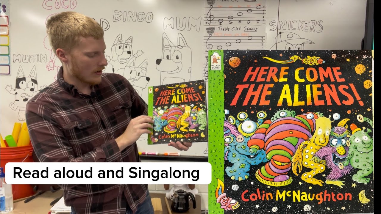 Here Come The Aliens - Read aloud & Singalong - Music Lesson - YouTube