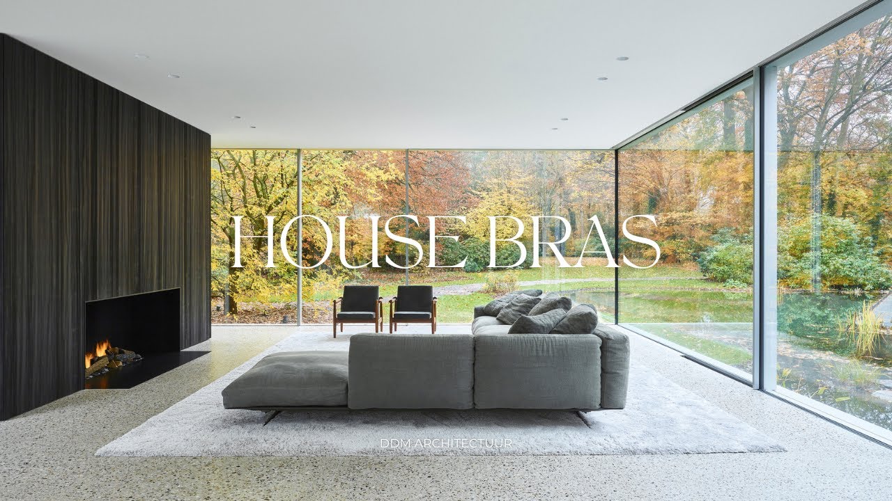 Stone-Clad House Design In The Forest With Open Views Towards The ...