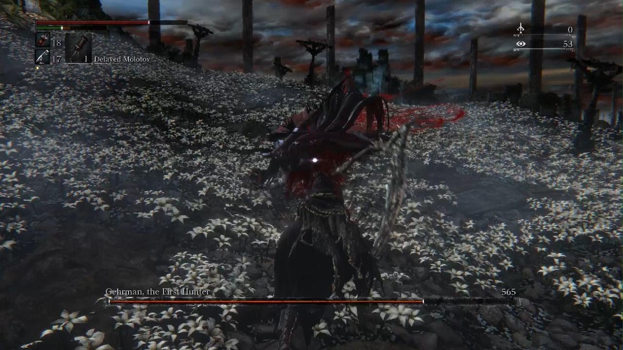 Bloodborne | Gerhman, the First Hunter Boss Fight - YouTube
