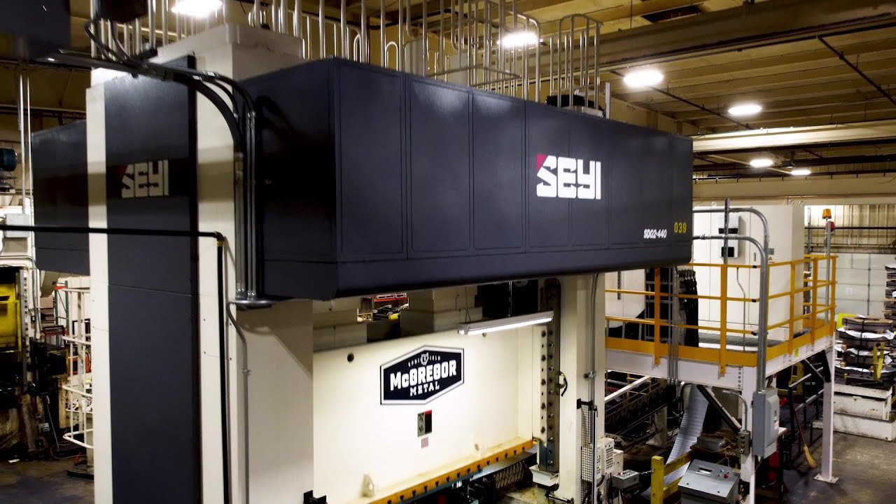 SEYI_Achievement_SDG2-400_USA_Auto Parts_Servo Press_McGregor - YouTube