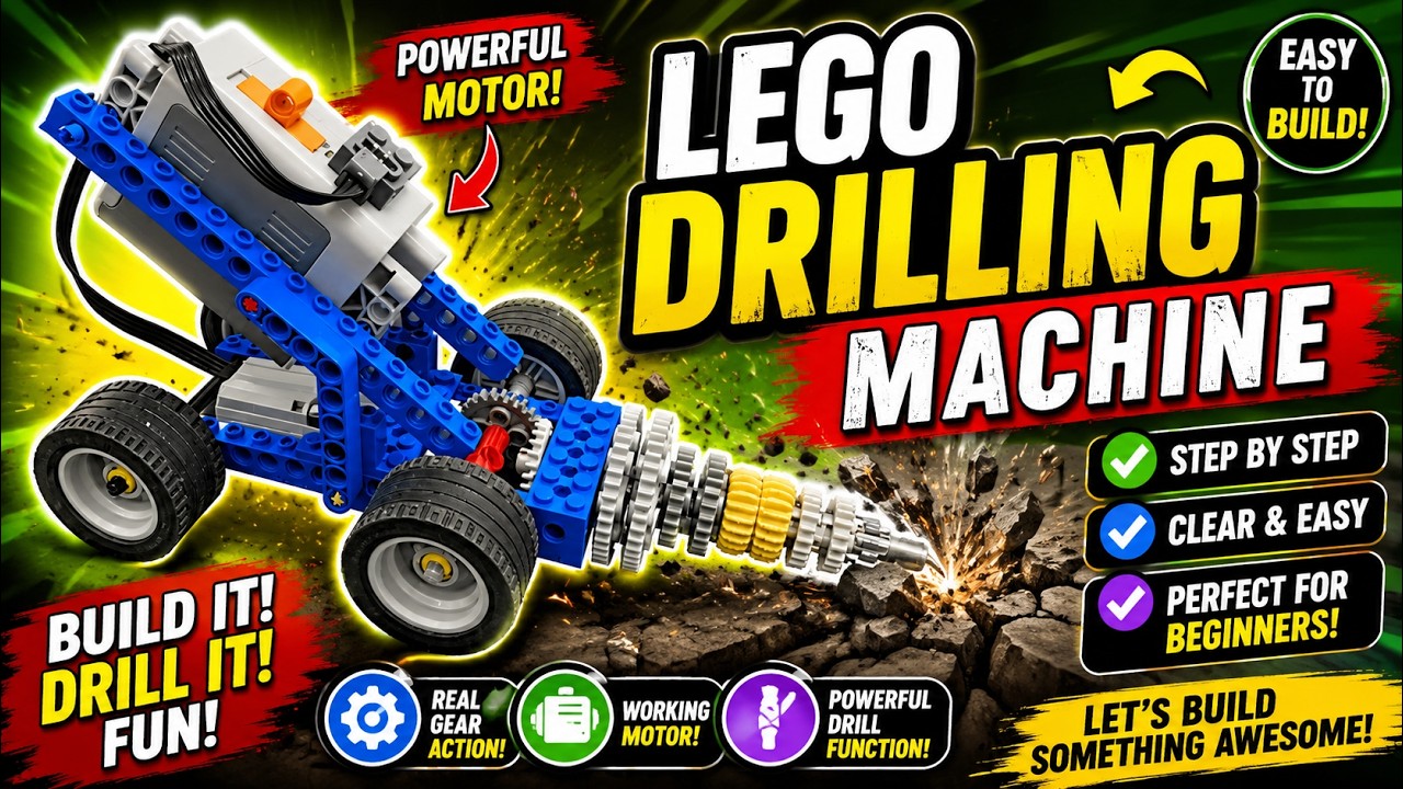 Lego Tunnel Drilling Machine assembly instructions - Lego Education ...