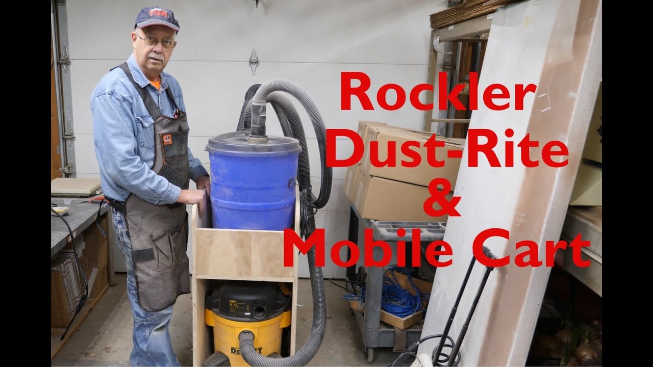 Custom Rockler Dust Rite Vac Cart - YouTube