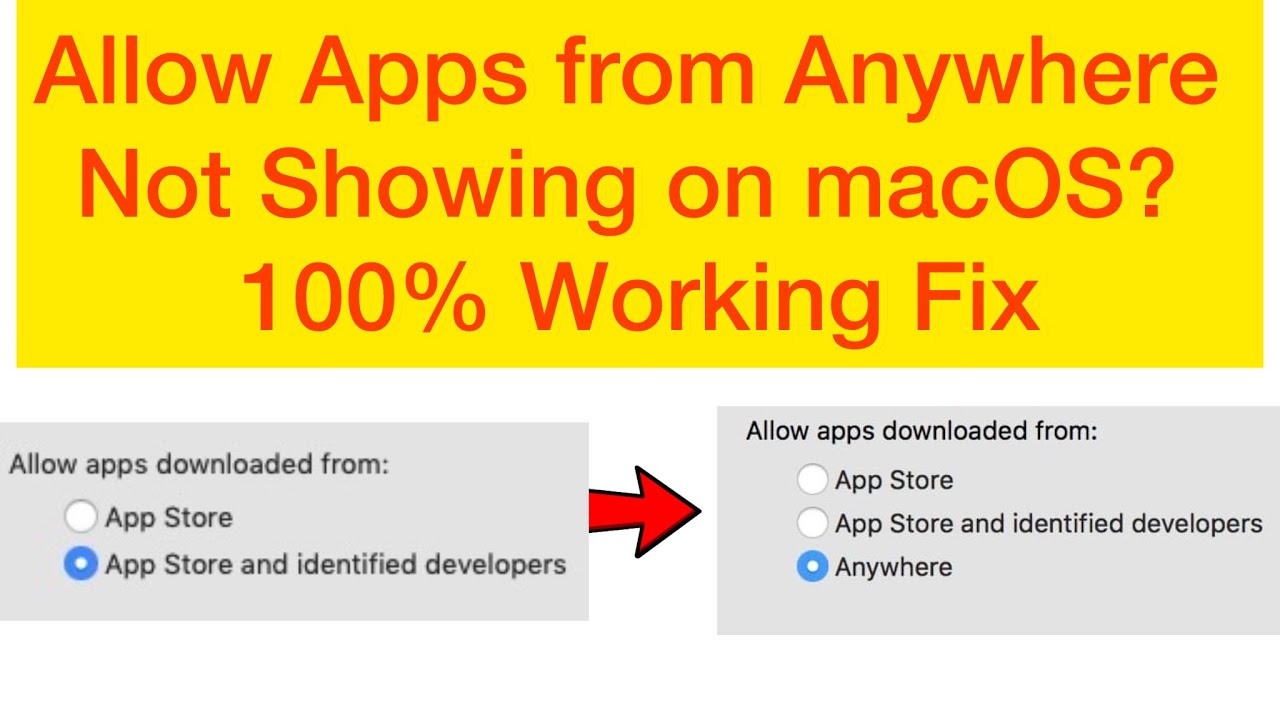 How to Enable “Allow Apps from Anywhere” on macOS - YouTube