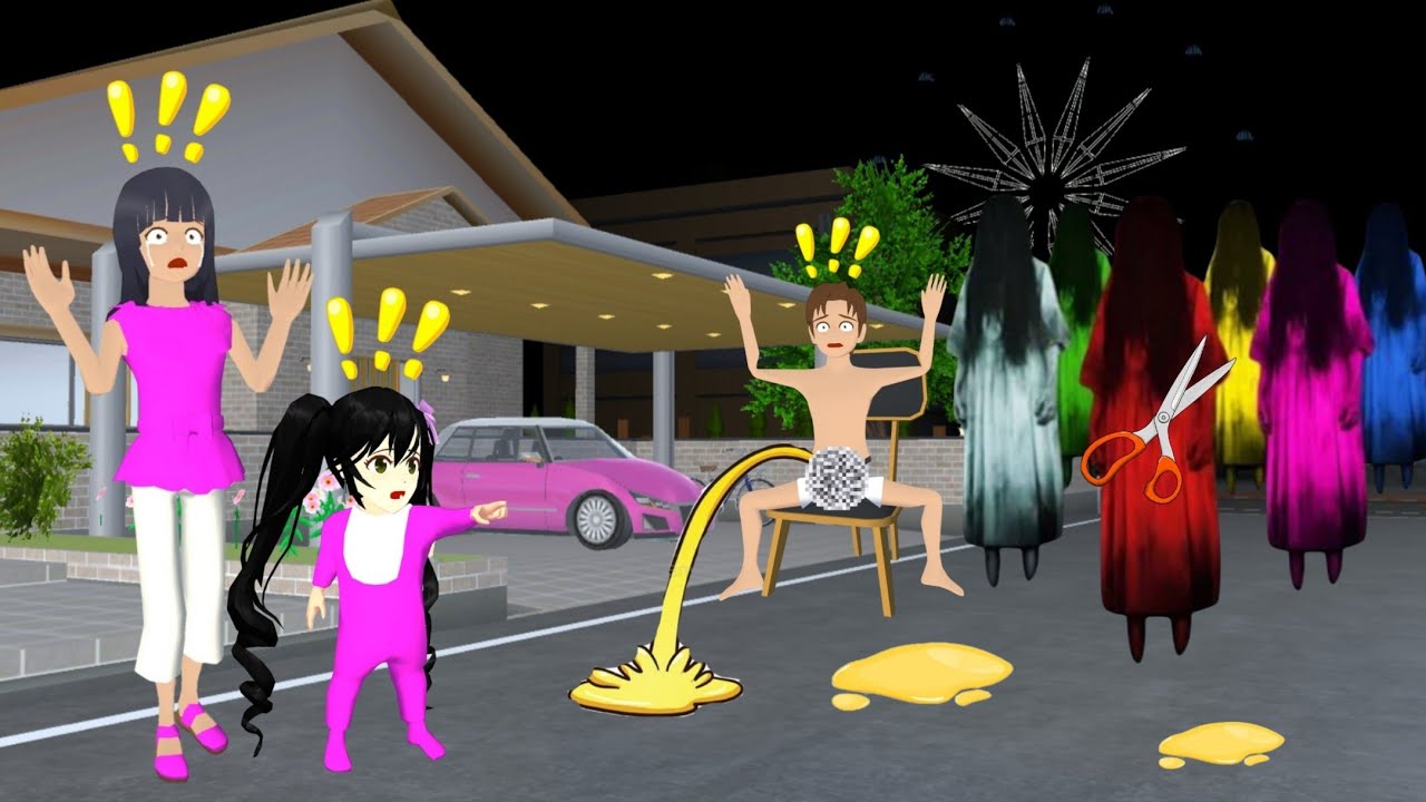 Yuta Di Sunat Hantu Kuntilanak Rainbow Di Depan Rumah Mio Takut - Sakura School Simulator - YouTube