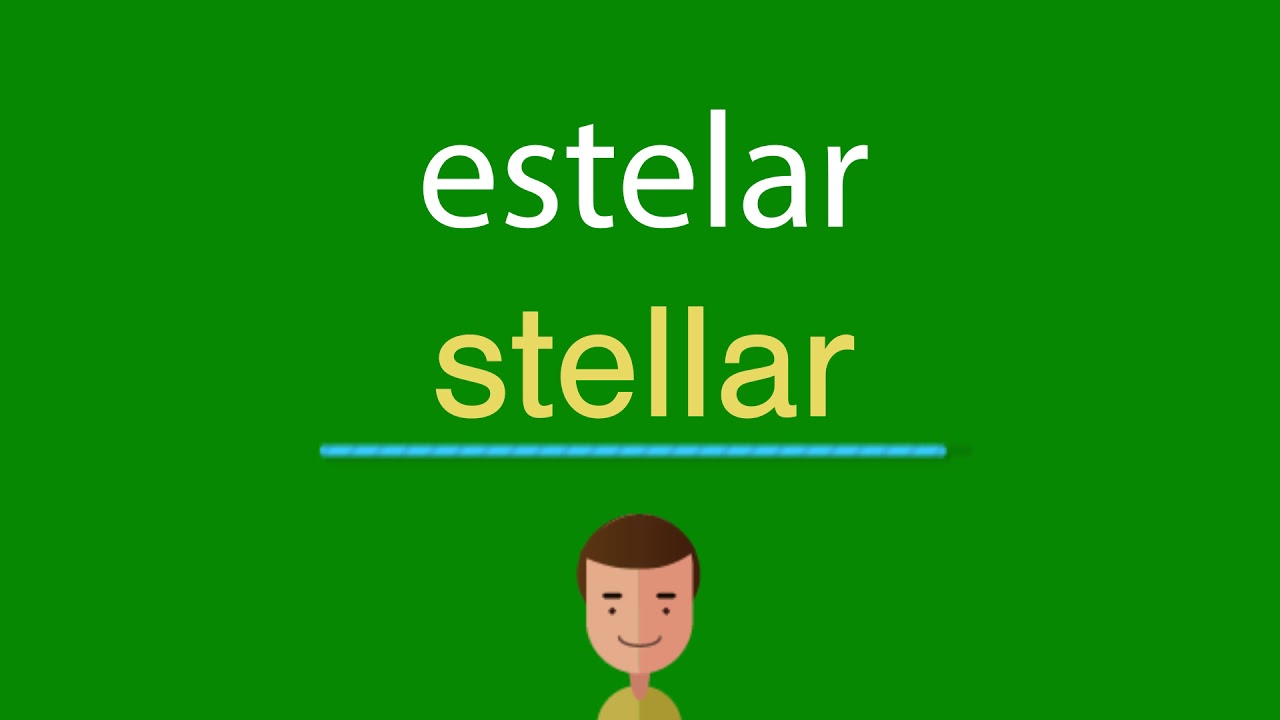 Como dizer estelar em inglês - YouTube